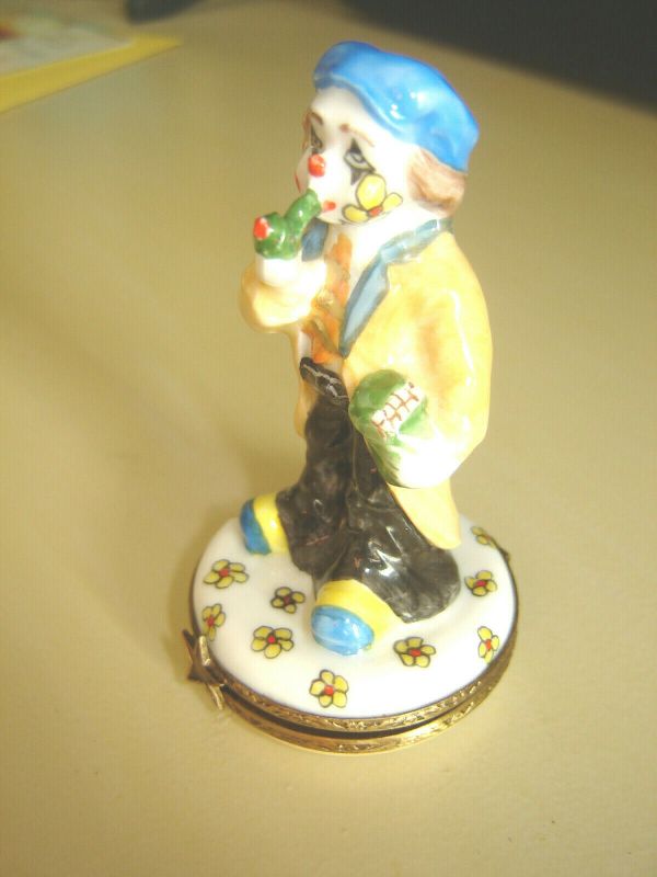 Limoges France Peint Main 3 1/4 " Vintage Circus Clown Smoking Pipe ...