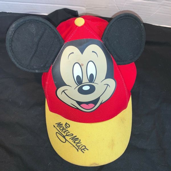 Disney Parks Mickey Mouse Red Hat With Ears Baseball Cap Toddler Boys ...