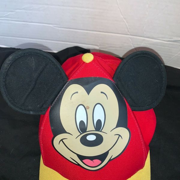 Disney Parks Mickey Mouse Red Hat With Ears Baseball Cap Toddler Boys ...