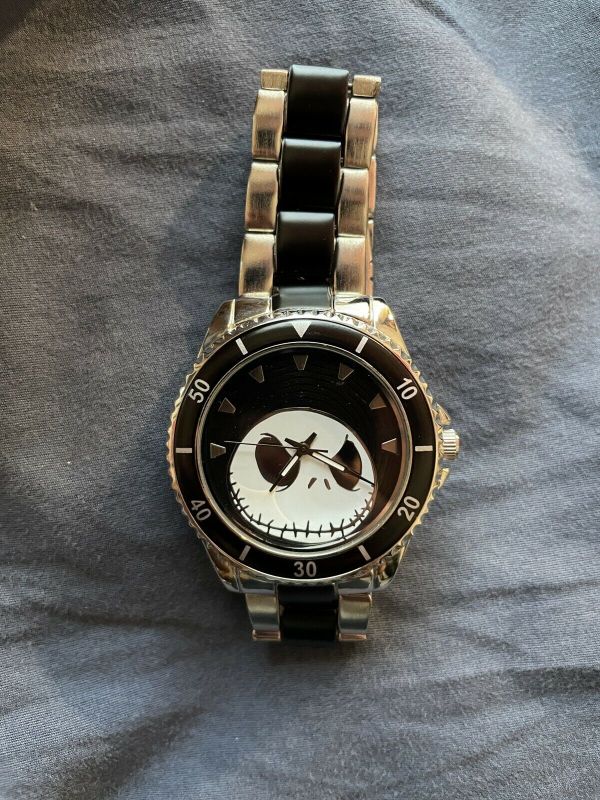 Disney Nightmare Before Christmas Accutime Watch Jack Skellington Face ...