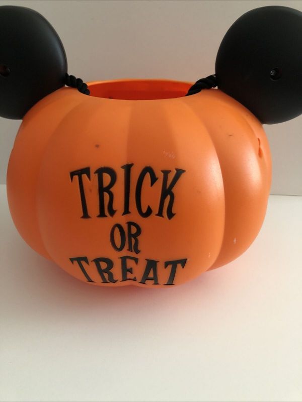 Disney Parks Mickey Mouse Pumpkin Halloween Light Up Trick Or Treat ...