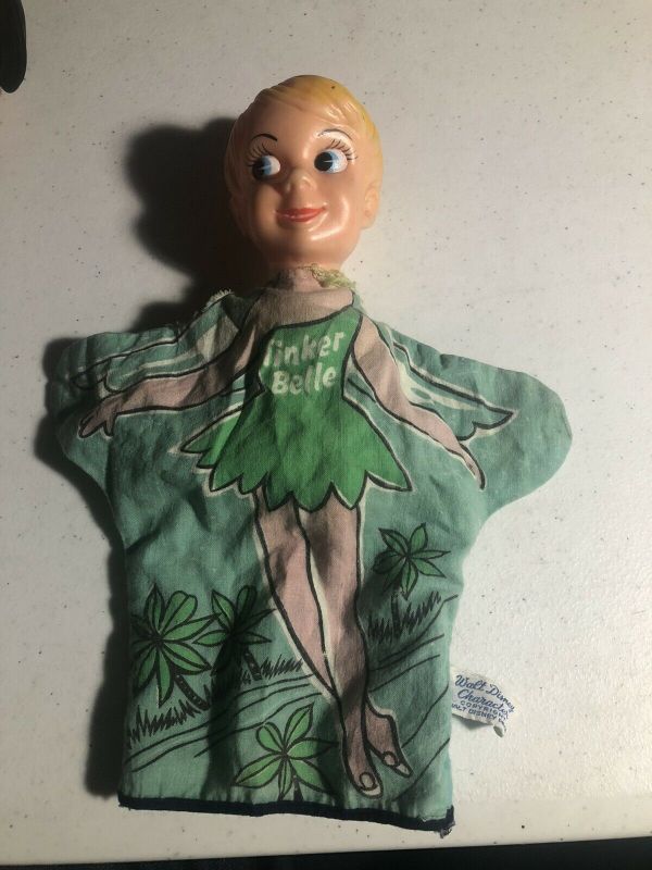 Vintage 1960s Walt Disney Tinker Bell Hand Puppet | #52872030