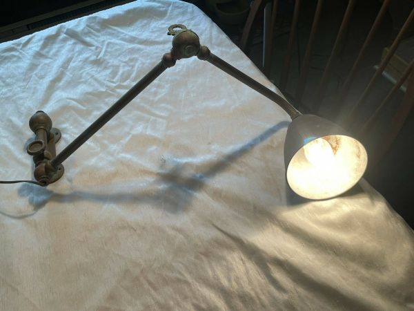 Vintage Industrial Articulating Adjustable Work Shop Bench Desk Map ...