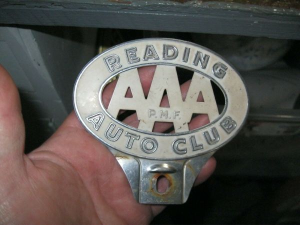 Vintage Triple A Auto Club License Plate Topper | #52876350
