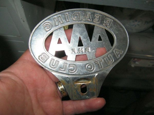Vintage Triple A Auto Club License Plate Topper | #52876350