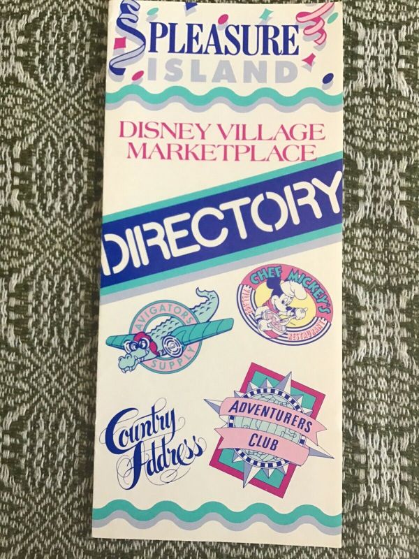 Vintage Walt Disney World Pleasure Island Guide Map Brochure Adventurer ...