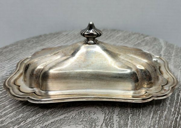 Vintage Gorham Heritage YB18 Silver Plate Butter Dish & Lid EP Silver ...