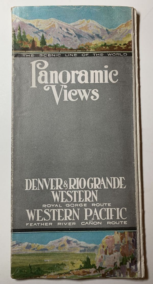 1924 Map Denver & Rio Grande Western Pacific Railroad Panoramic Map ...