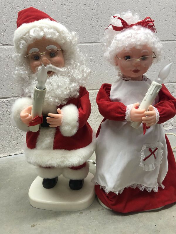 Santa ' S Best Christmas Animated Mr & Mrs Claus Figure Vintage ...