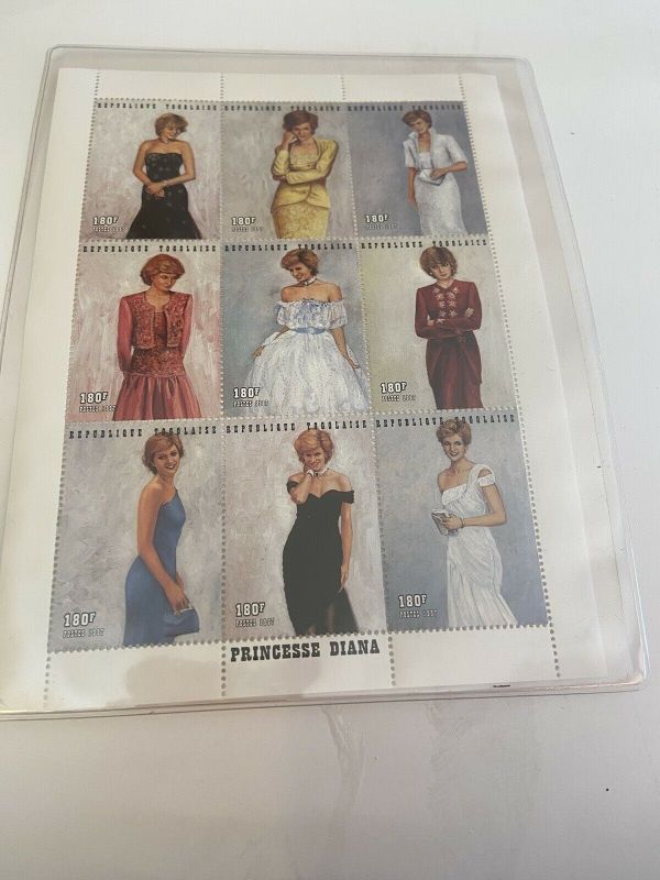 Collectible Stamps Princess Diana W/Certificate OF Authenticity ...