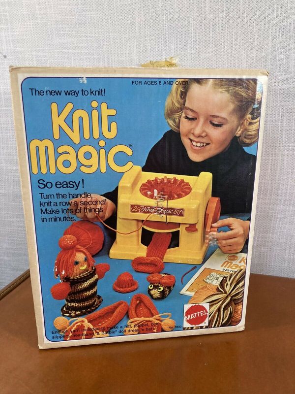 MATTEL KNIT MAGIC 1974 Knitting Machine And Instructions | #53130642