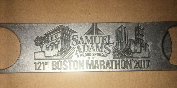 2017 Sam Samuel Adams Boston Marathon 26. 2 Boston Brew Bottle Paddle ...