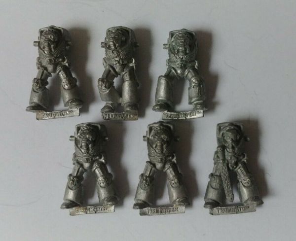 Vintage Warhammer 40K Rogue Trader Metal Space Marine Terminators ...