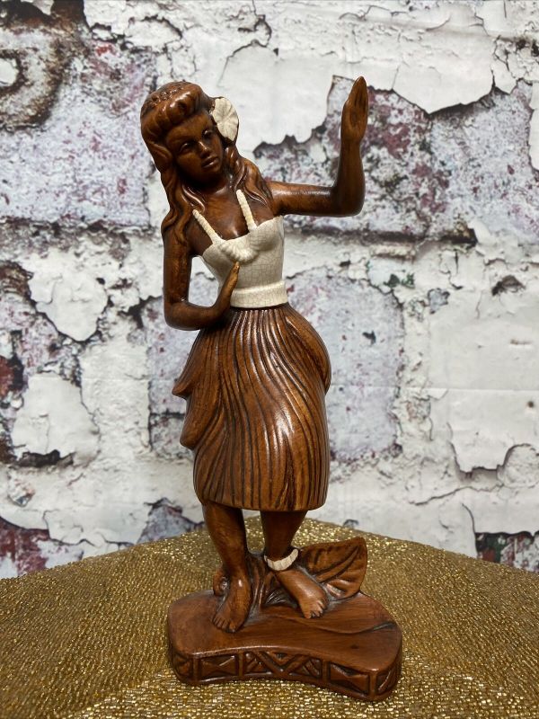 Vintage Hawaiian Hula Dancer Lady Woman Treasure Craft Of Hawaii Mid ...
