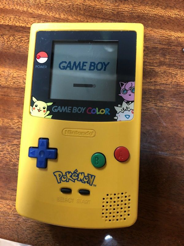 Vintage Game Boy Color Pokemon Pikachu Edition Nintendo Portable System ...