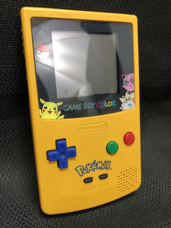 Vintage Game Boy Color Pokemon Pikachu Edition Nintendo Portable System ...