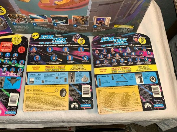 1993 Vintage STAR TREK Next Generation BRIDGE PLAYSET 6103, 4 CARDED ...