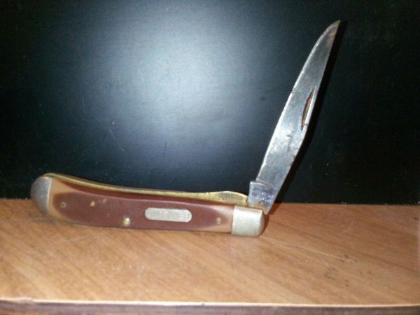 Schrade USA 194OT Old Timer Single Lockblade Folding Pocket Knife ...