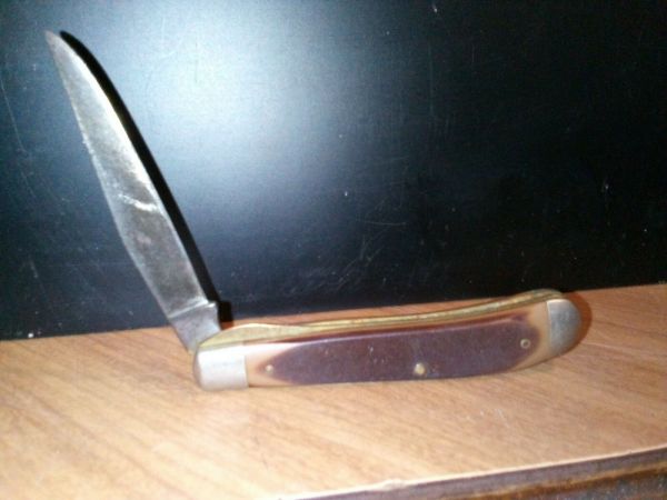 Schrade USA 194OT Old Timer Single Lockblade Folding Pocket Knife ...