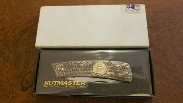 Kutmaster By Utica 200th Anniversary Of The Constitution Knife | #53338096
