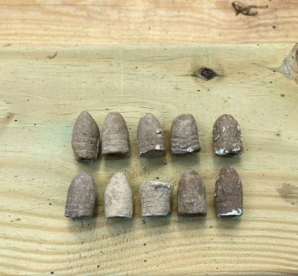 8 Dug Civil War Bullet Relics Fired US CS Siege Lines South Petersburg ...