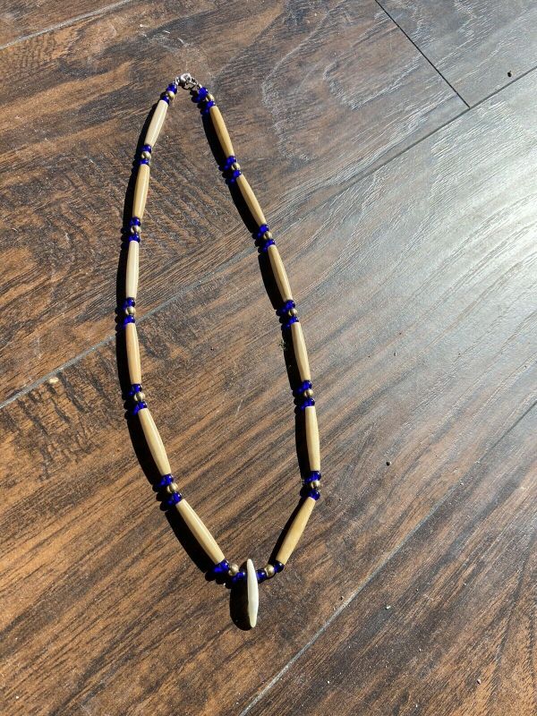 Coyote Tooth Necklace NATIVE AMERICAN MADE Cherokee Pow Wow Regalia ONE ...