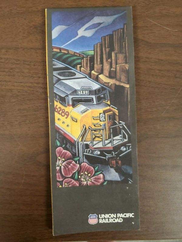 1997 RAILROAD MAP OF THE UNITED STATES UNION PACIFIC SYSTEM ROUTES ...