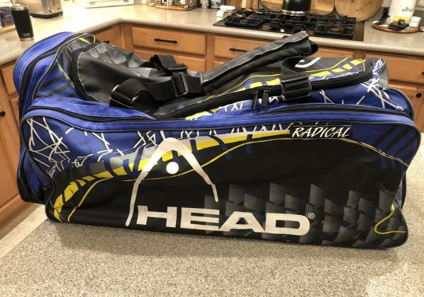 Rare Vintage 90s Head Radical Performance Tennis Tour Duffle Bag Agassi ...
