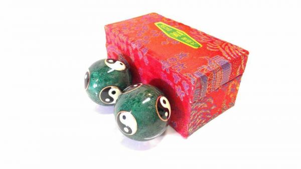 Chinese Iron Balls Health Exercise Stress Relief Relaxation Therapy In ...