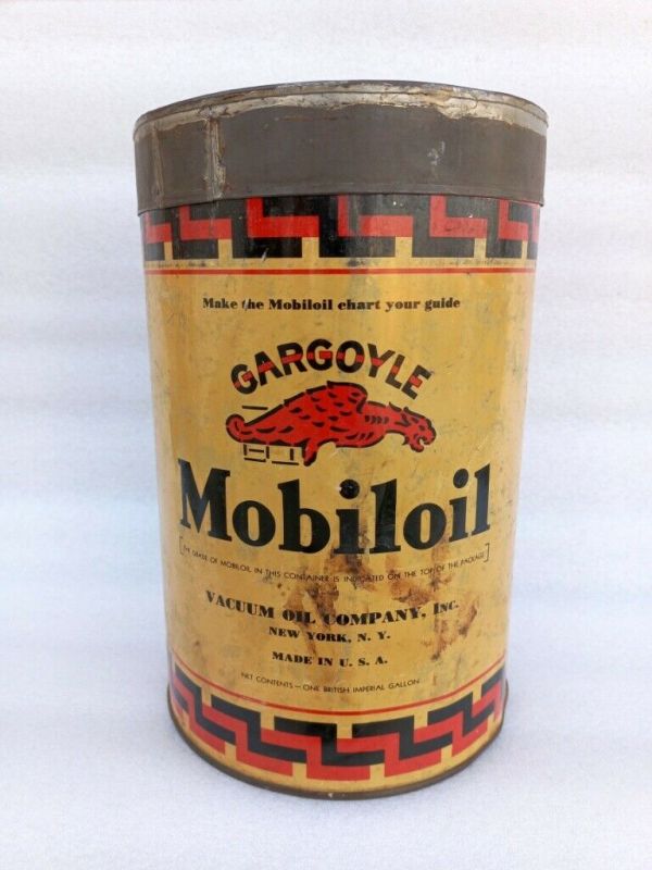 Old Rare Vintage Gargoyle Mobil Oil Vacuum Oil Company USA Litho Print ...