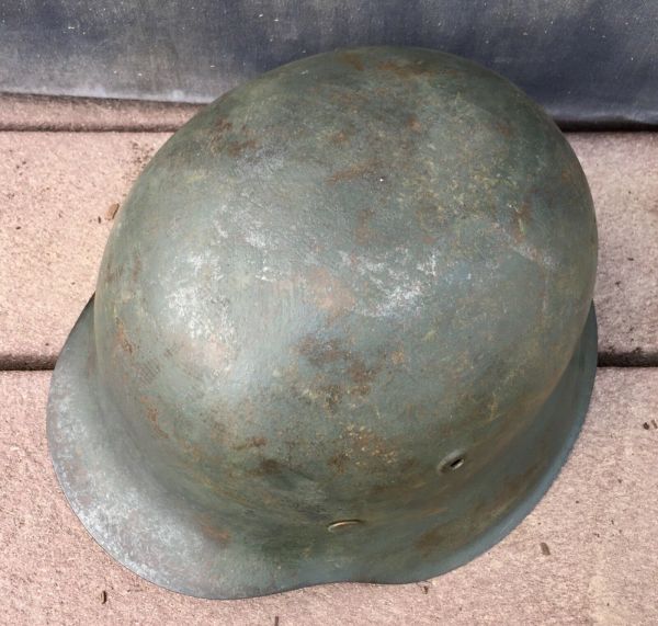 WWII German Hkp64 M42 Helmet. Paint And Liner Rings | #53559255