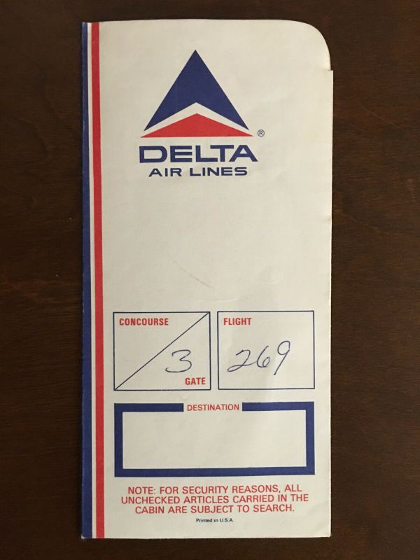 Vintage Delta Air Lines Boarding Ticket Jacket Bundle - | #53393150
