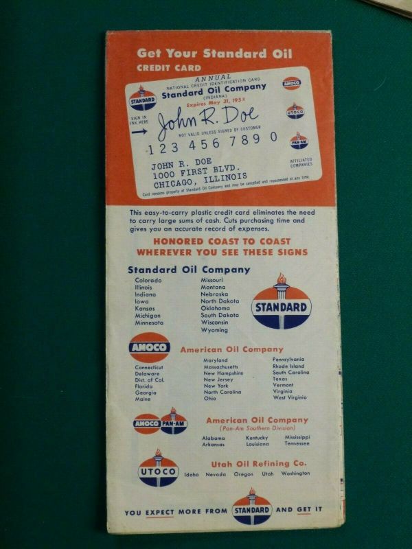 STANDARD OIL 1957 ROAD MAP OF ILLONOIS | #53427053