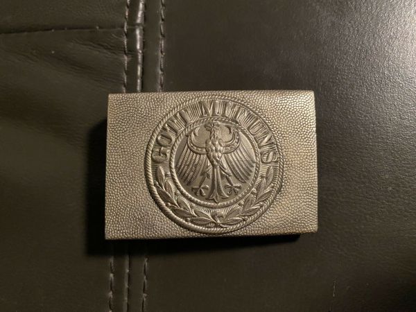 German Belt Buckle 1919 - 1933 (WW1 WW2) GOTT MIT UNS | #53656606