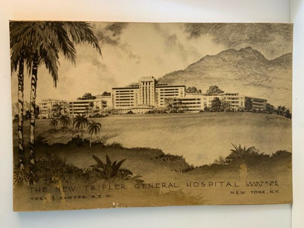 1944 Photo Of Tripler General Hospital Plan York & Sawyer Architects ...