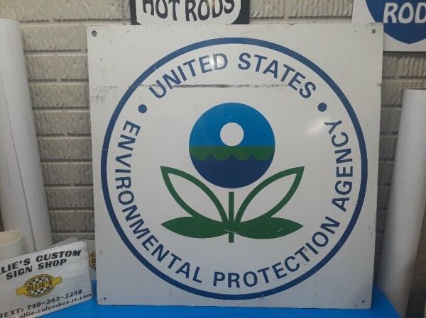 RETIRED AUTENTIC UNITED STATES ENVIRONMENTAL PROTECTION AGENCY EPA SIGN ...