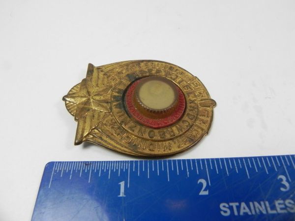 Vintage 1946 Captain Midnight Secret Squadron Decoder Badge Pin Radio ...