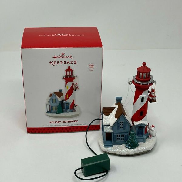 Hallmark Keepsake Holiday Lighthouse Light Up Christmas Ornament ...