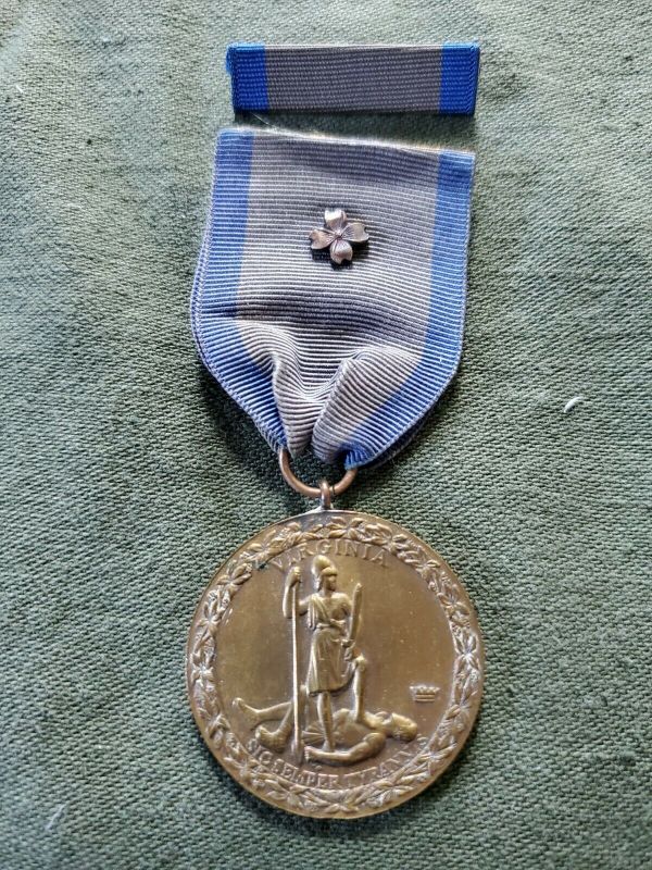 WWII US Army Virginia National Guard 6 Years Faithful Service Medal ...