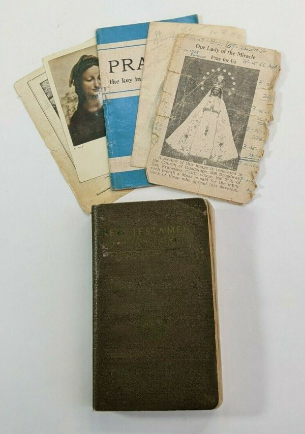 1941 US Army WW2 Roman Catholic Testament Bible Daily Reader FDR 640 ...
