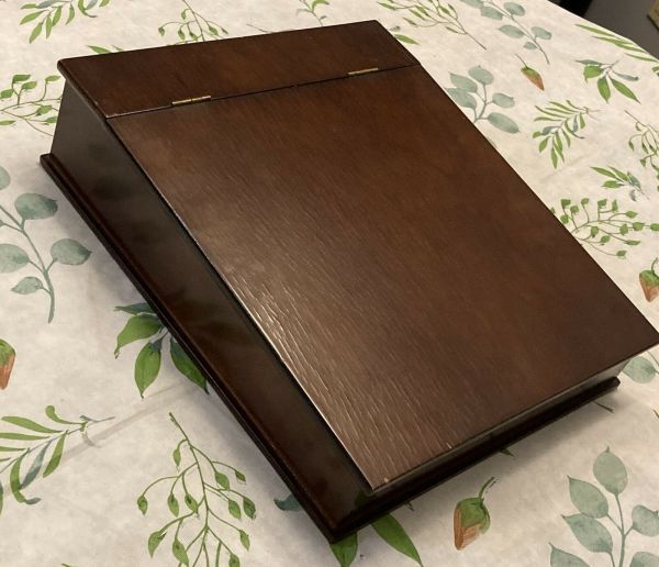 Bombay Company Lap Desk Stationary Writing Box Wood | #53830072