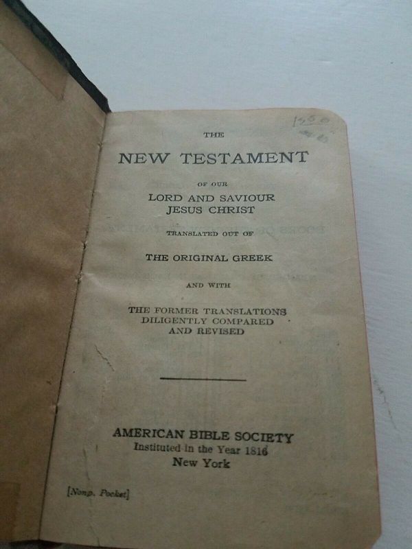 WWI WWII Testament Bible Army Air Corp | #53922888