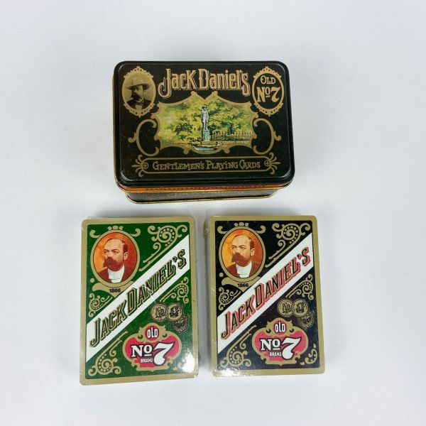 Vintage Jack Daniels Gentlemen ' S Playing Cards With Tin Hudson ...