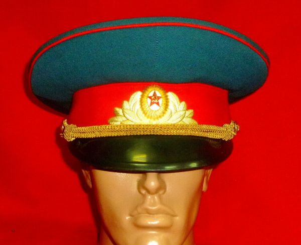 1984 Russian Soviet Army Infantry Officer Parade Uniform Cap Hat Sz 57 ...
