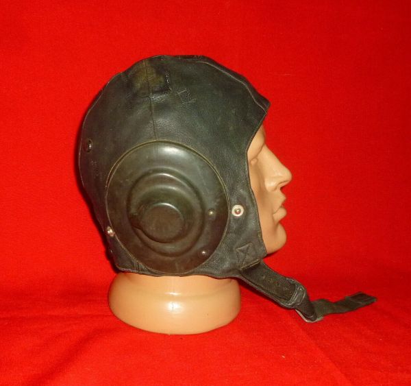 Russian Soviet VDV Paratrooper Leather Jumping Helmet USSR Look | #54016098