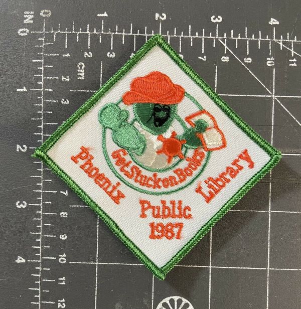 Vintage Phoenix Public Library Patch Get Stuck On Books Arizona AZ ...
