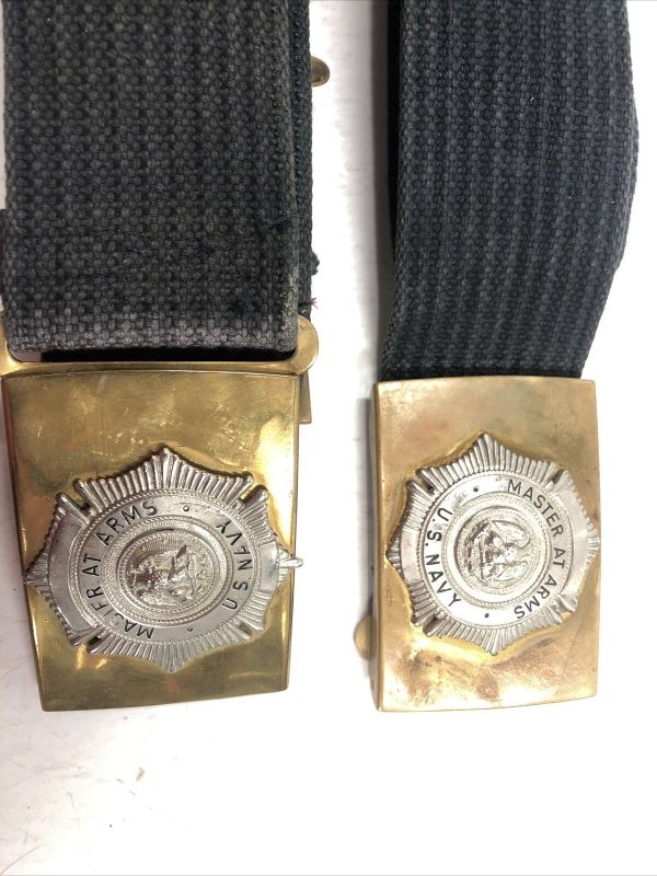 Vintage USN US NAVY USS SHIP SHORE MASTER AT ARMS RATE SPECIALTY BELT ...