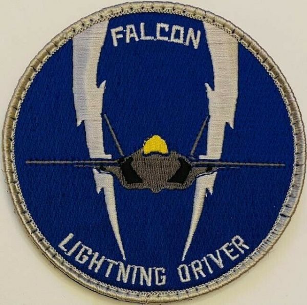 USAF AIR FORCE MILITARY PATCH 355 FS FALCON LIGHTNING DRIVER F - 35 ...