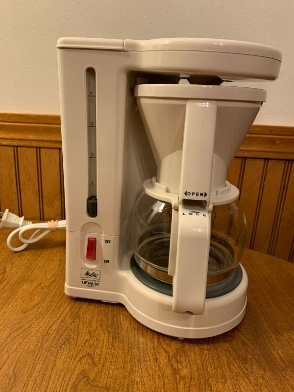Melitta Gevalia Kaffee BCM - 4C White 4 Cup Coffee Maker | #54103250