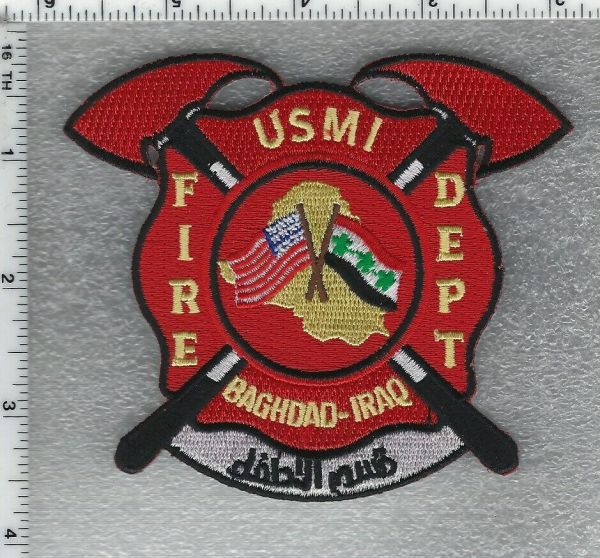 United States Mission Iraq Fire Department Baghdad Shoulder Patch ...